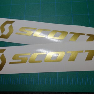Custom Made Scott Style Bike Frame Decals Stickers. Made From High ...