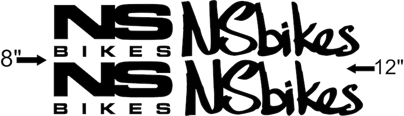 Custom Made NS Bikes Style Bike Frame Decals Stickers. Made | Etsy