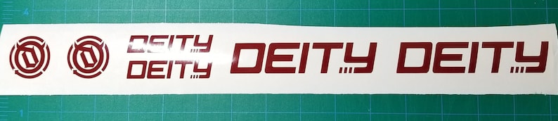 Deity Logo Decals Stickers. Frame Fork Shock Wheels Helmet. Lots of ...