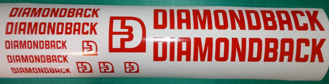 Custom Made Diamondback Style Bike Frame Decals Stickers. Made - Etsy