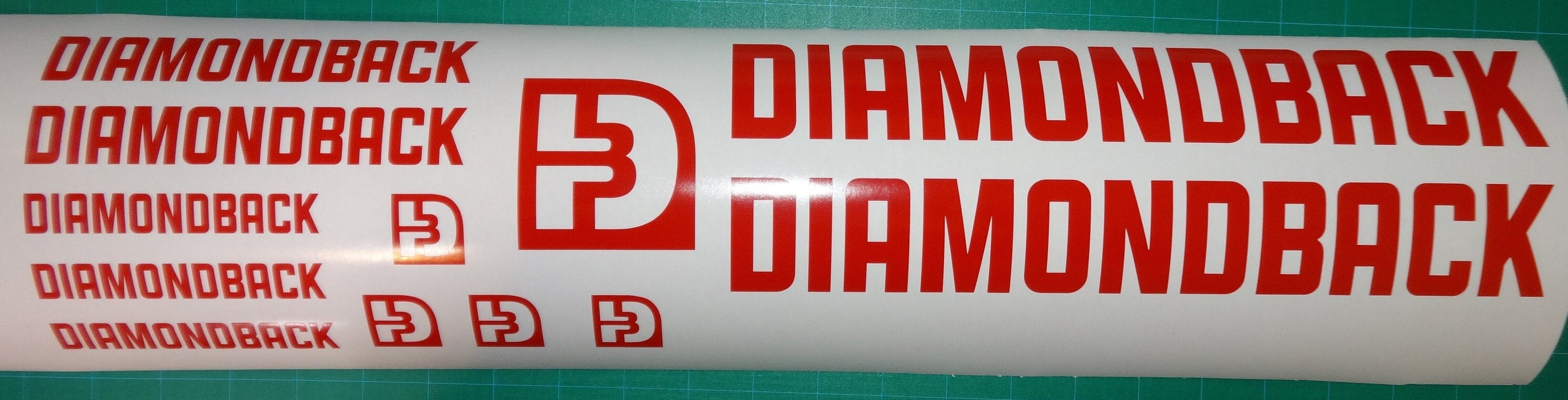 Custom Made Diamondback Style Bike Frame Decals Stickers. Made | Etsy