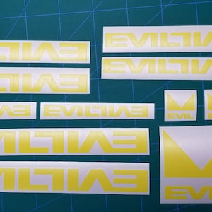 Custom Evil Bikes Frame Decals Stickers. Made From High Quality Vinyl ...