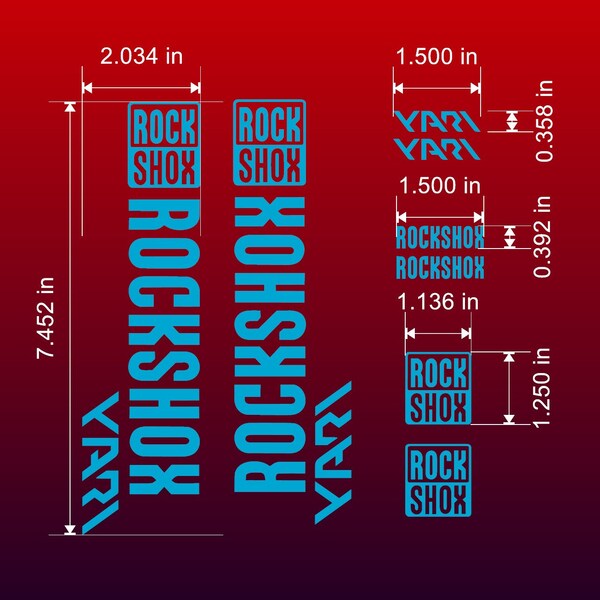 Rockshox Yari Sticker - Etsy