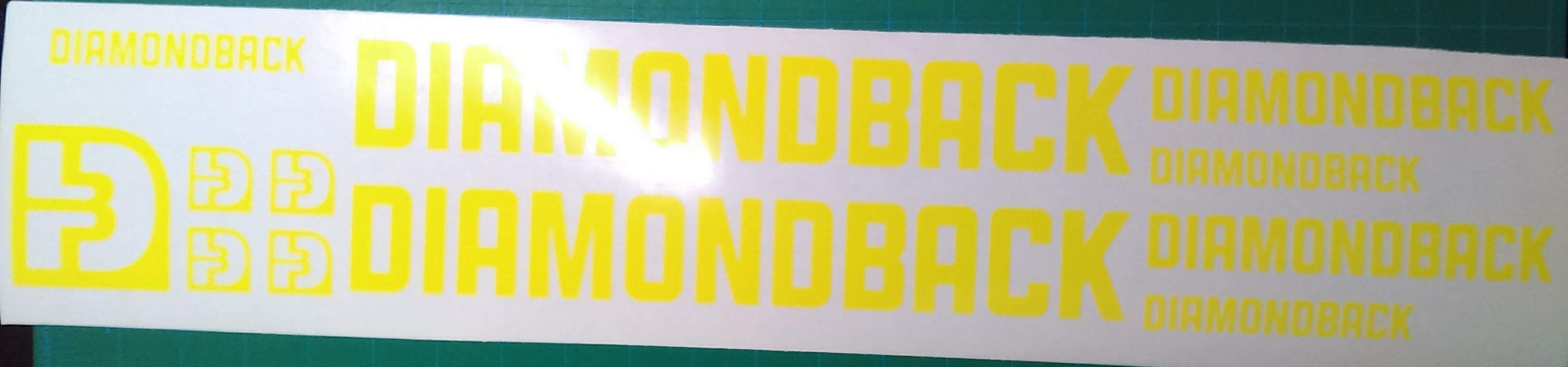 Custom Made Diamondback Style Bike Frame Decals Stickers. Made - Etsy