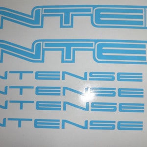 Custom Made Intense Style Bike Frame Decals Stickers. Made From High ...