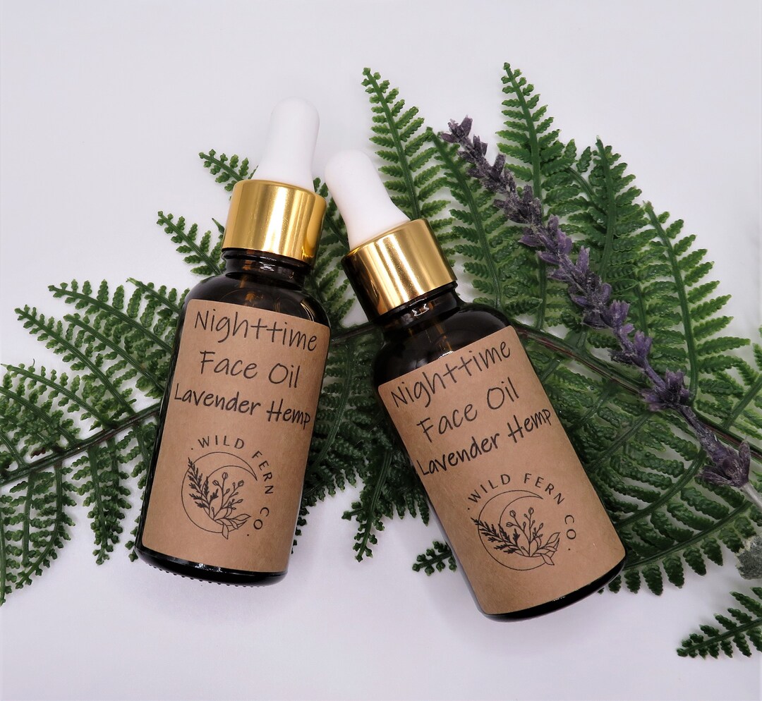 Night Time Face Oil, Lavender Hemp, Softening Face Oil - Etsy