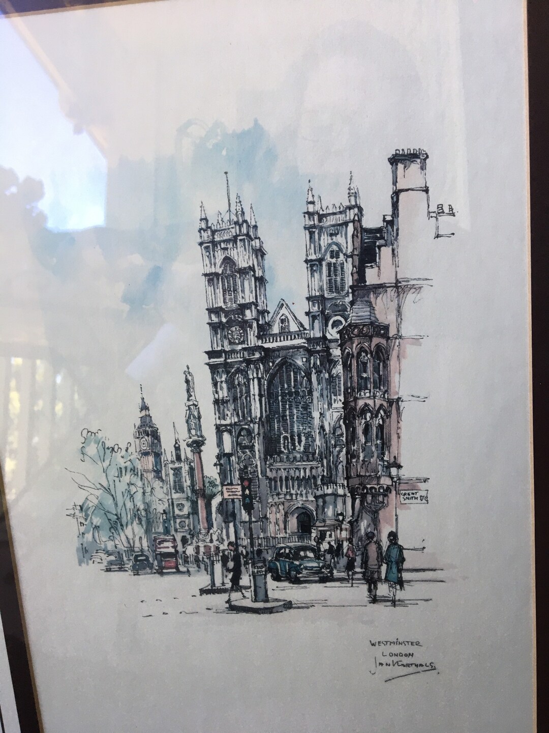 Jan Korthals Framed Watercolor Prints. At. Pauls Cathedral - Etsy