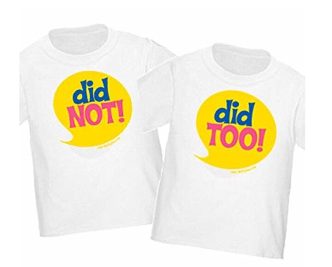 Did Not, Did Too Toddler Twin Tee Shirts, Twin Tees, Twin T-shirt Set ...