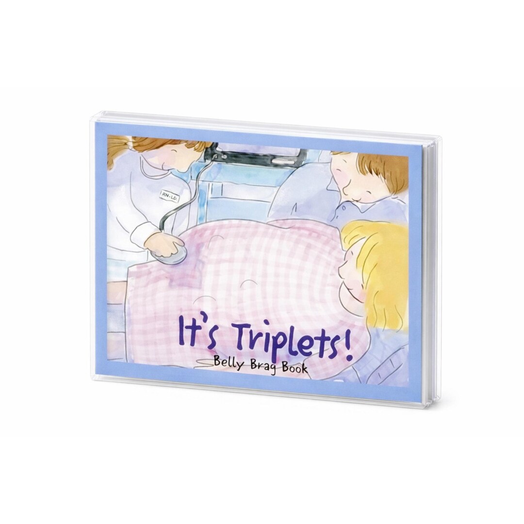 Triplets Belly Brag Book Triplets Sonogram Holder Triplets Ultrasound ...