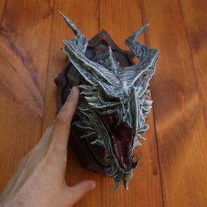 Alduin Dragon Head Wall Sculpture - Skyrim Fan Art - Etsy