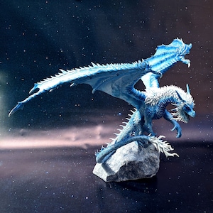 Figurine of the Dragon Avizandum Under the Order. Large Handmade Dragon ...