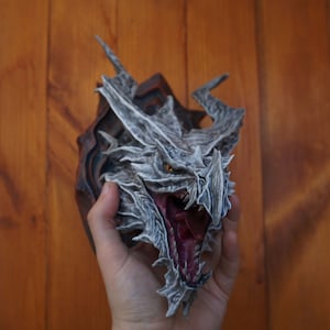 Alduin Dragon Head Wall Sculpture - Skyrim Fan Art - Etsy