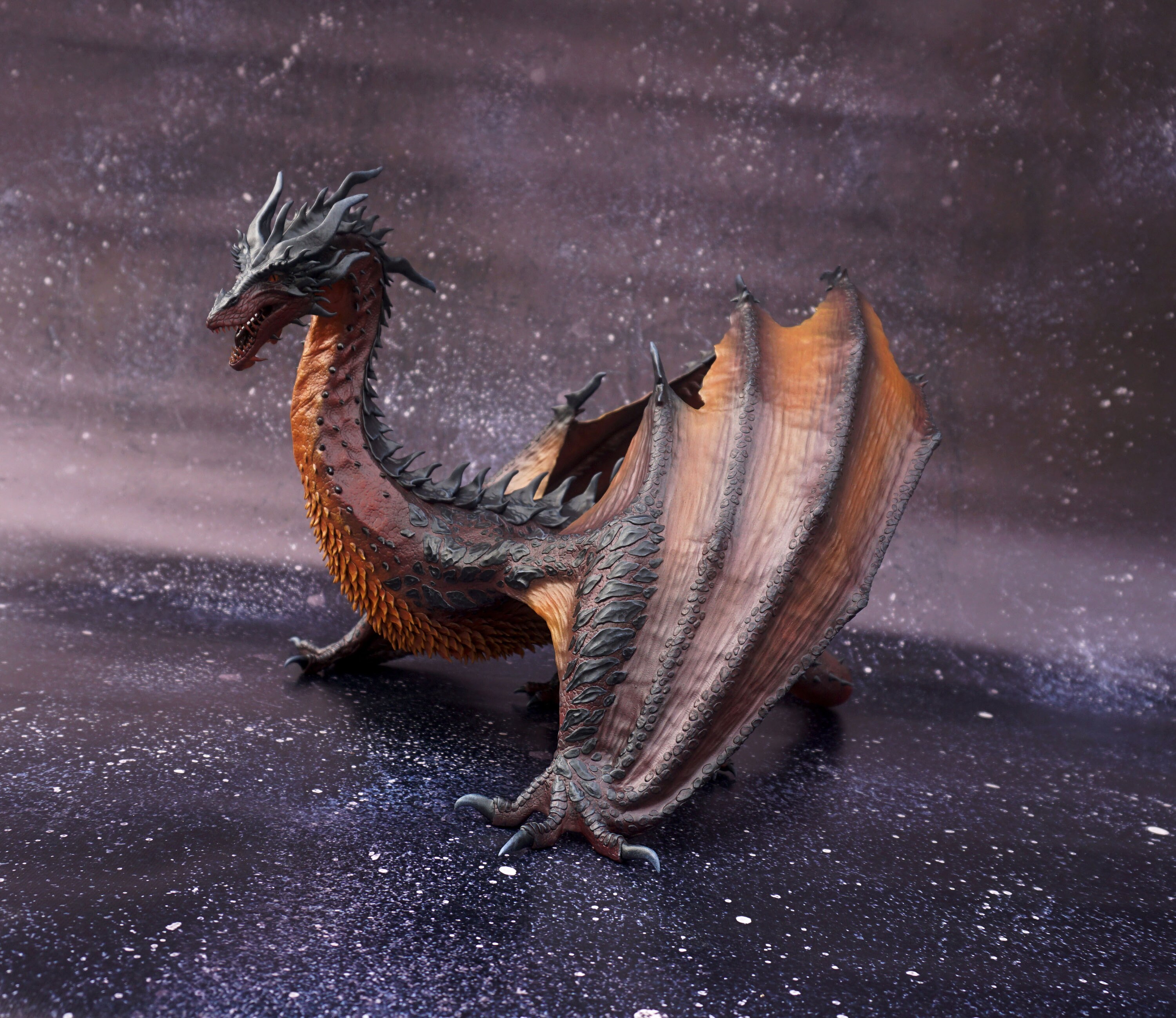 Handmade Smaug Dragon Sculpture: Custom Fan Art Figurine - Etsy