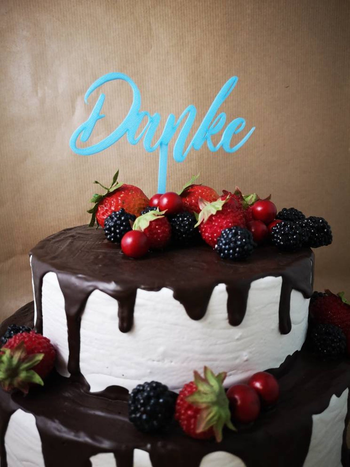 Prise de gâteau caketopper Merci dans la couleur souhaitée | Etsy