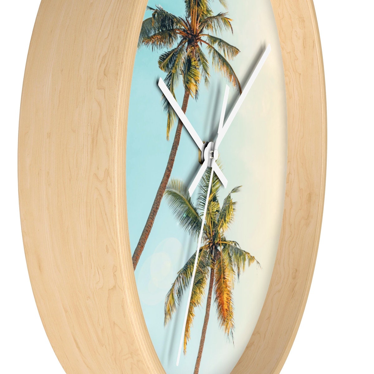 Beach Palm Trees Wall Clock Tropical Beach Home Decor Modern - Etsy