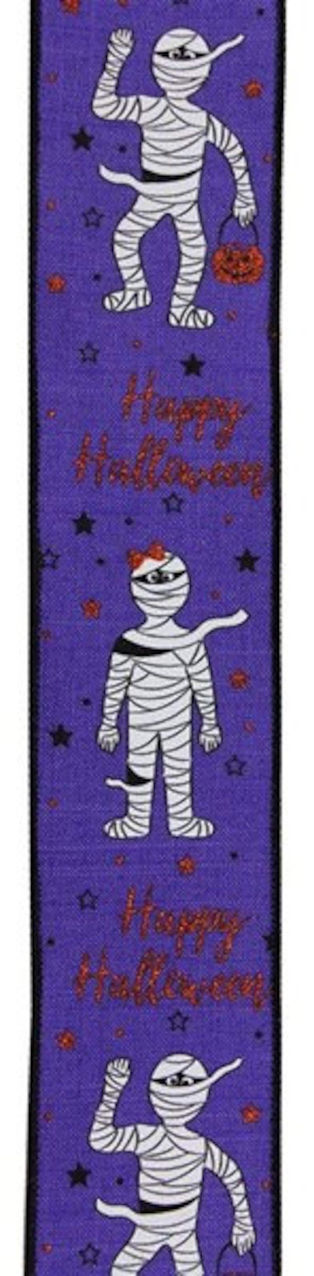 2.5 X 10 Yard Mummies/glitter Ribbon , Mummy Ribbon - Etsy