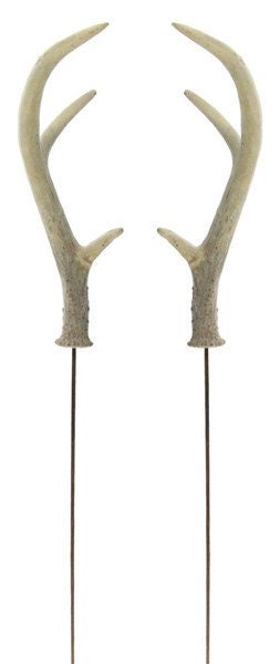 8" Antler on 10" Wire , 1 Antler Pick ,antler for Crafts , Artificial ...