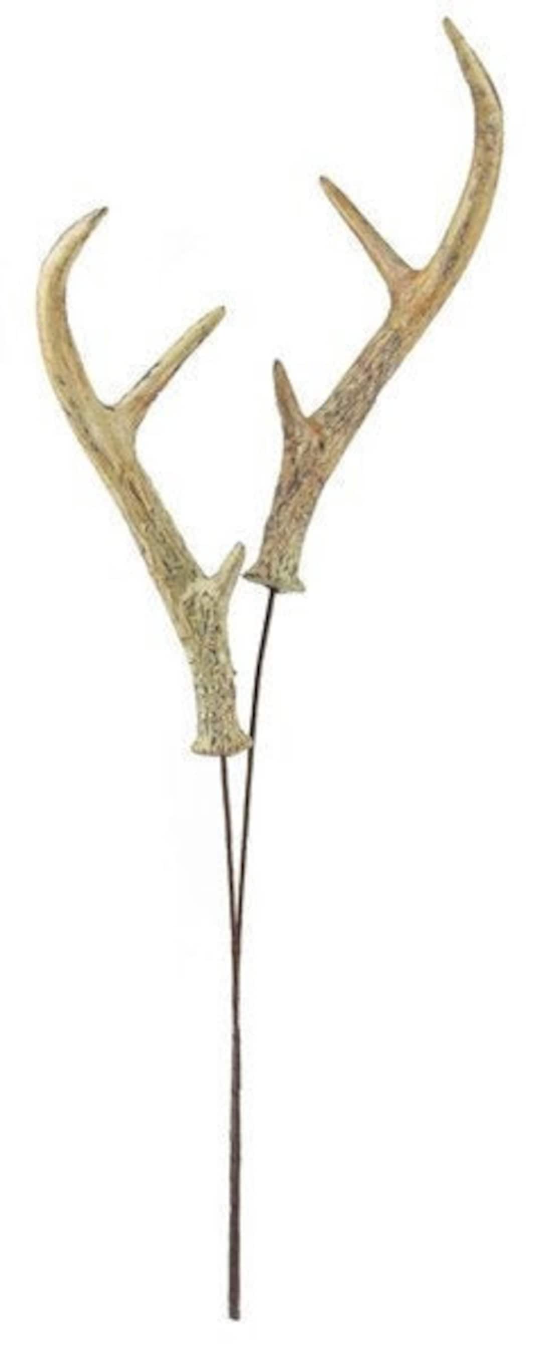 24"oal Antler Spray X 2 , Rustic Antlers, Artificial Antlers - Etsy