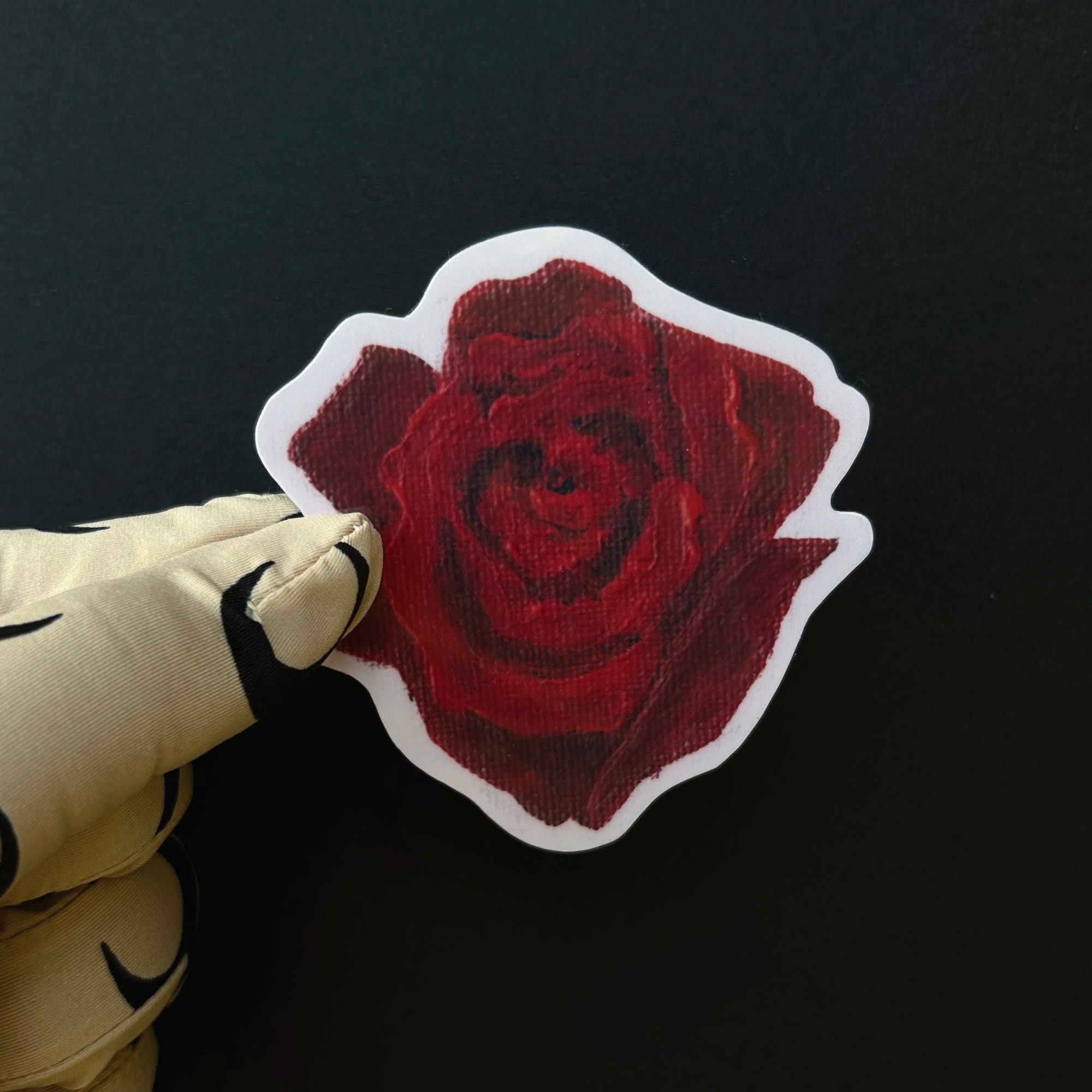 XL Rose Laminated Vinyl Sticker / Painting Sticker / Rose - Etsy