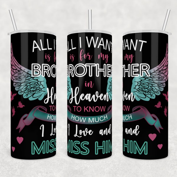 All I Want is for My Brother in Heaven Svg - Etsy