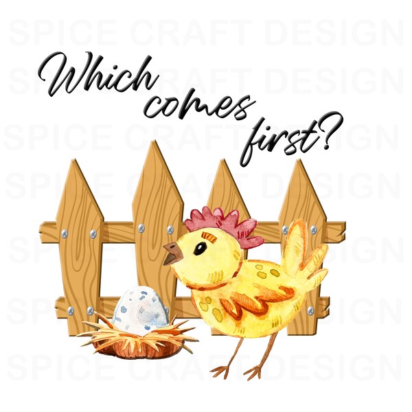 Chicken or Egg First - Etsy