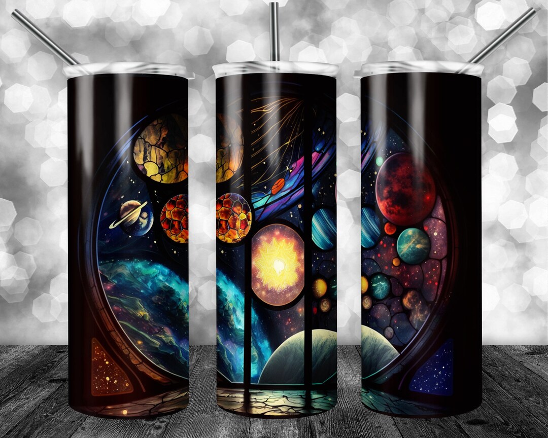 Can I See the Planets | 20 Oz SKINNY Tumbler Design | Alcohol Ink ...