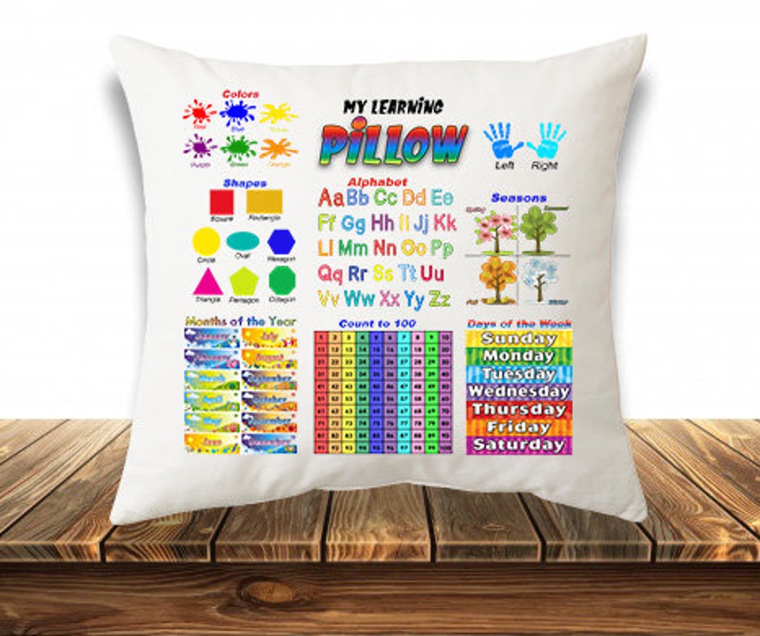 Learning Pillow | Educational Pillow | Digital Download | PNG ...
