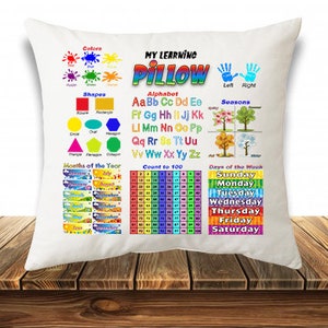Learning Pillow | Educational Pillow | Digital Download | PNG ...