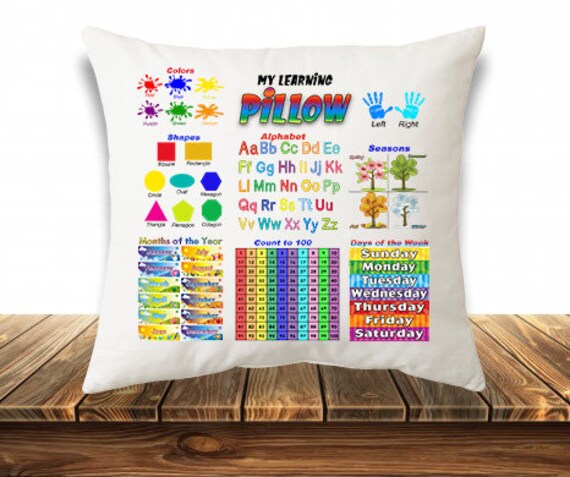 Learning Pillow Educational Pillow Digital Download PNG | Etsy