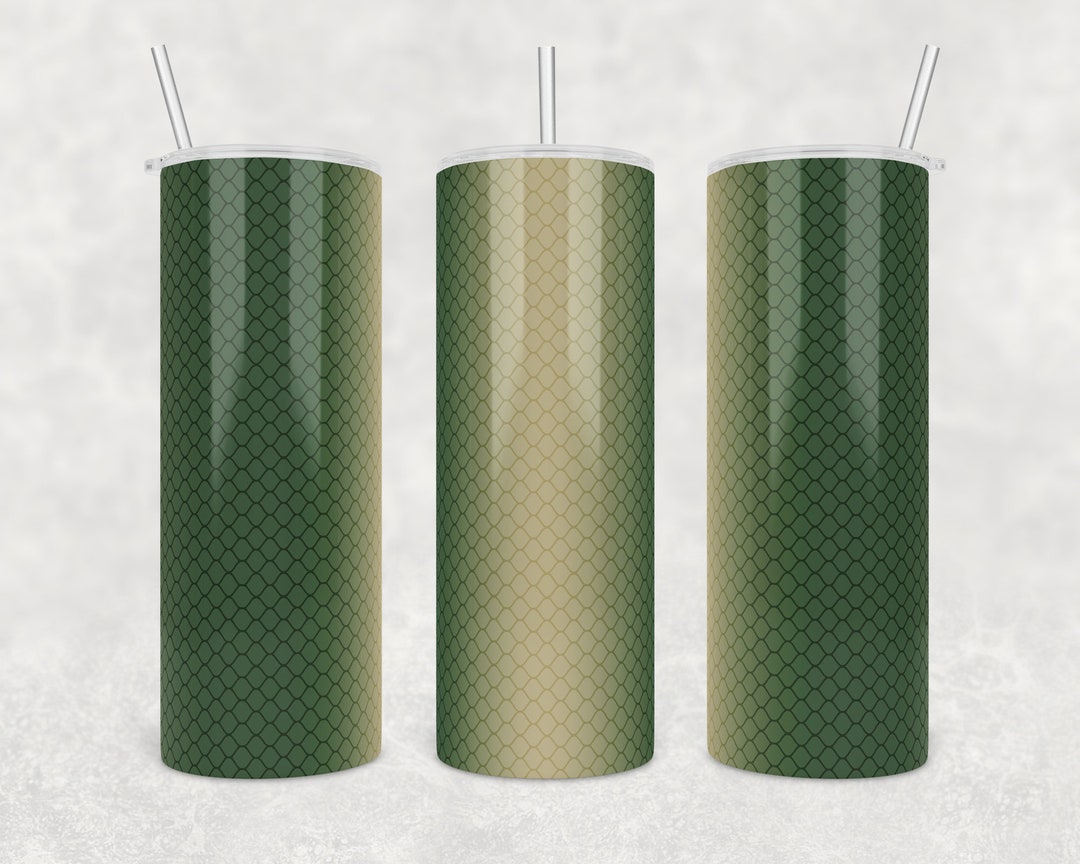 Green Fishing Lure Background | 20 Oz Skinny Tumbler Wrap | Digital ...