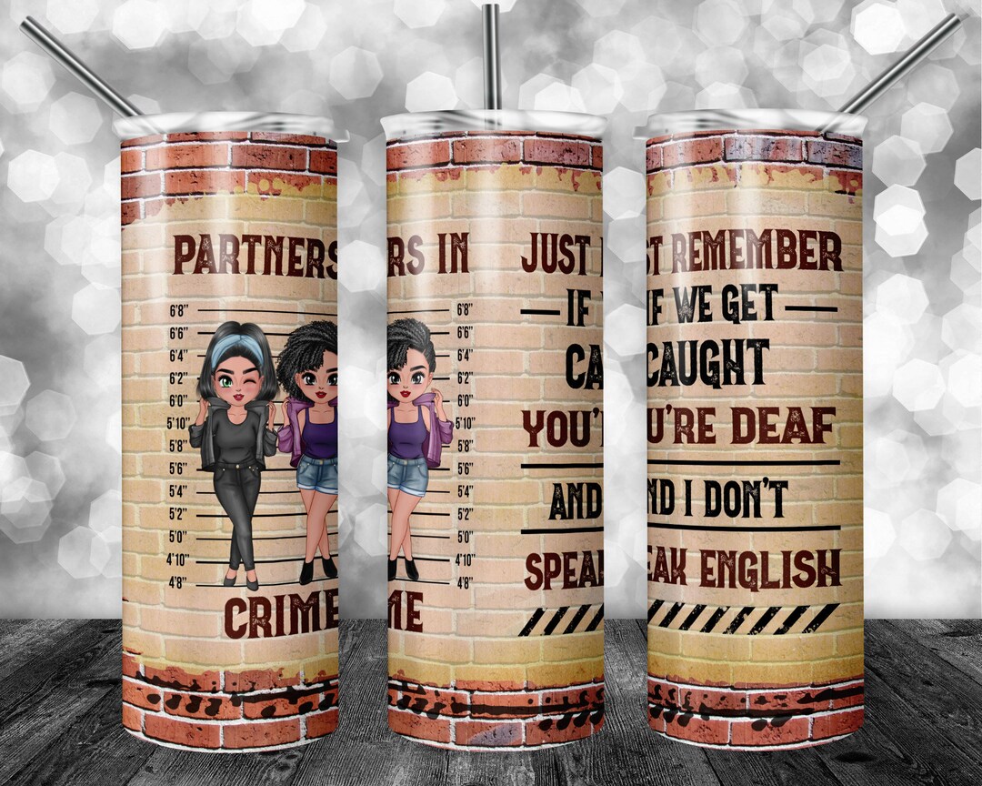 Custom Personalized Digital Image Partners in Crime Best Friend ...
