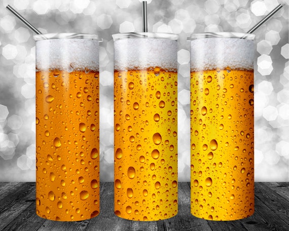 20 Oz SKINNY Tumbler Design Beer Background With Lots of - Etsy