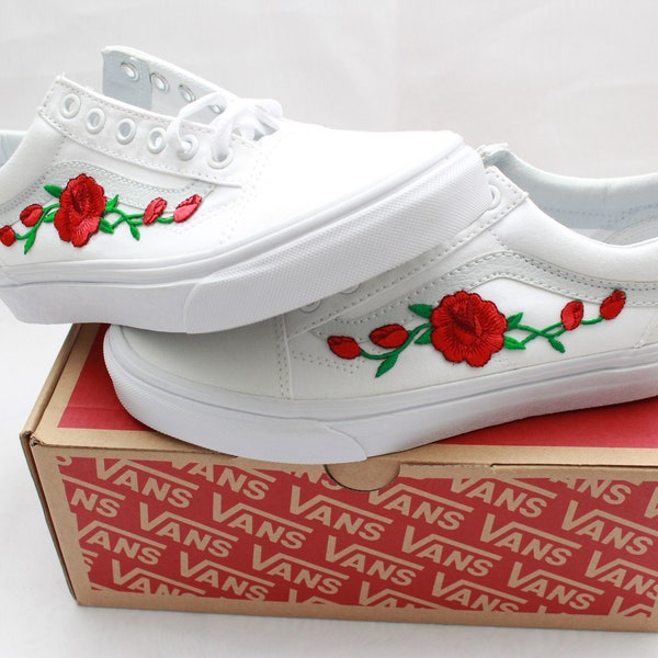 Red Rose Shoes - Etsy