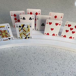 Wooden Curved Playing Card Holder Great for Children - Etsy