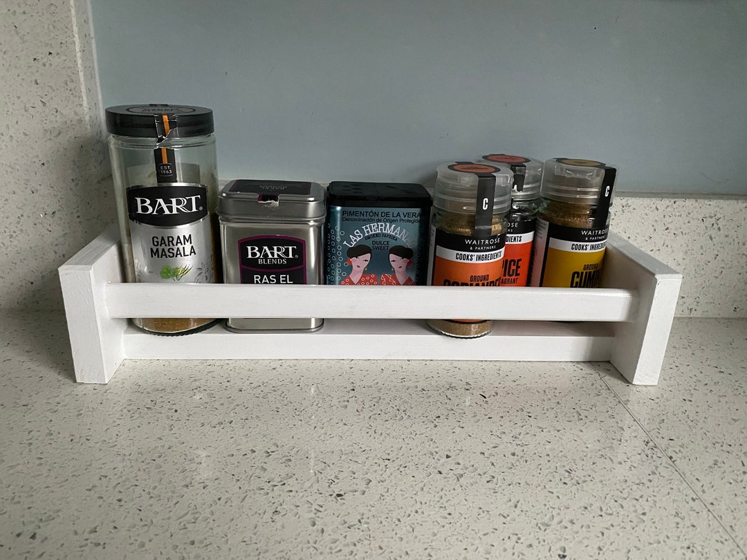 Handmade Wooden Spice / Condiments Rack for Kitchen - Etsy