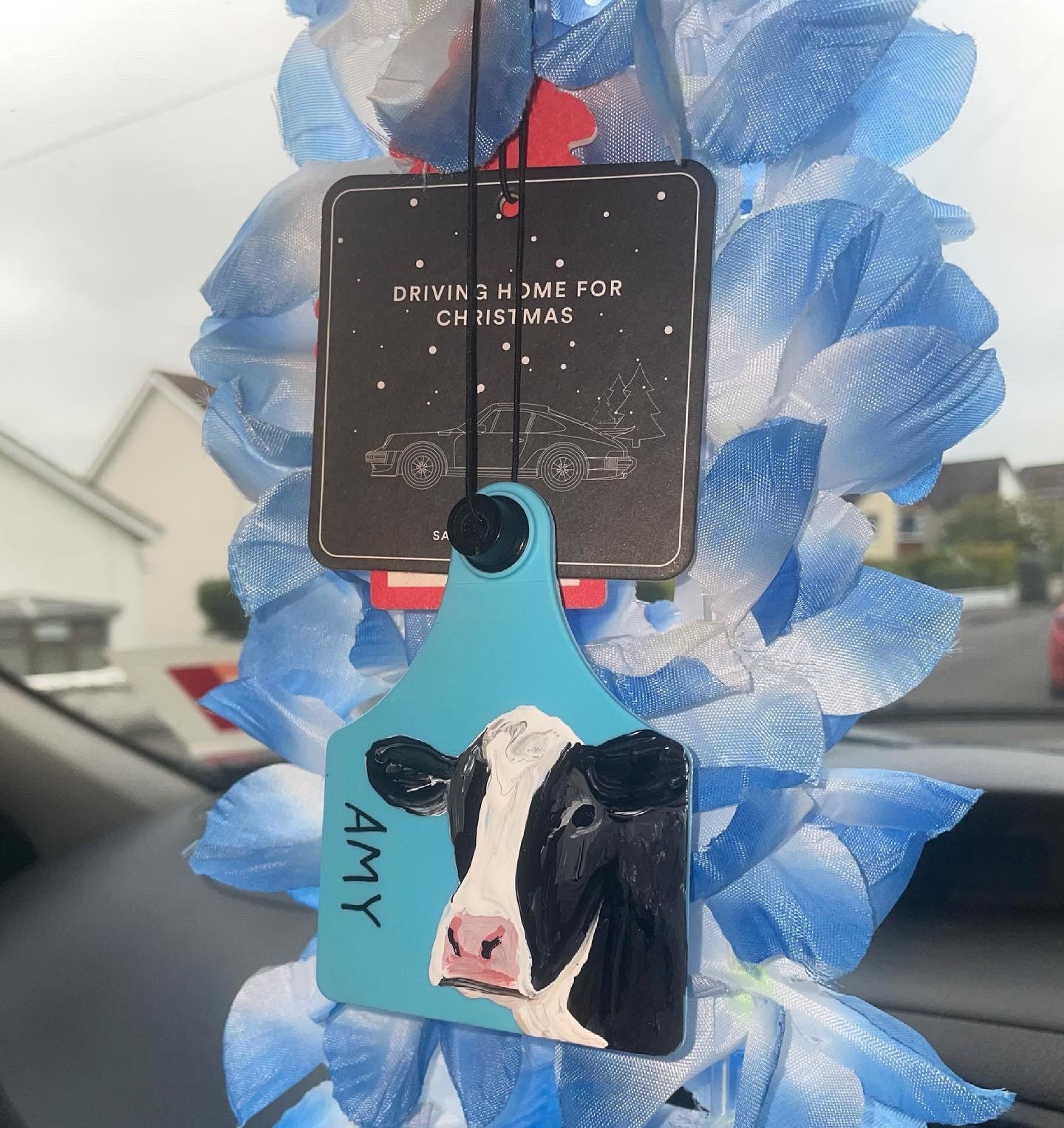 CUSTOM Personalised Cattle Tag Car Accessory Animal Machinery - Etsy