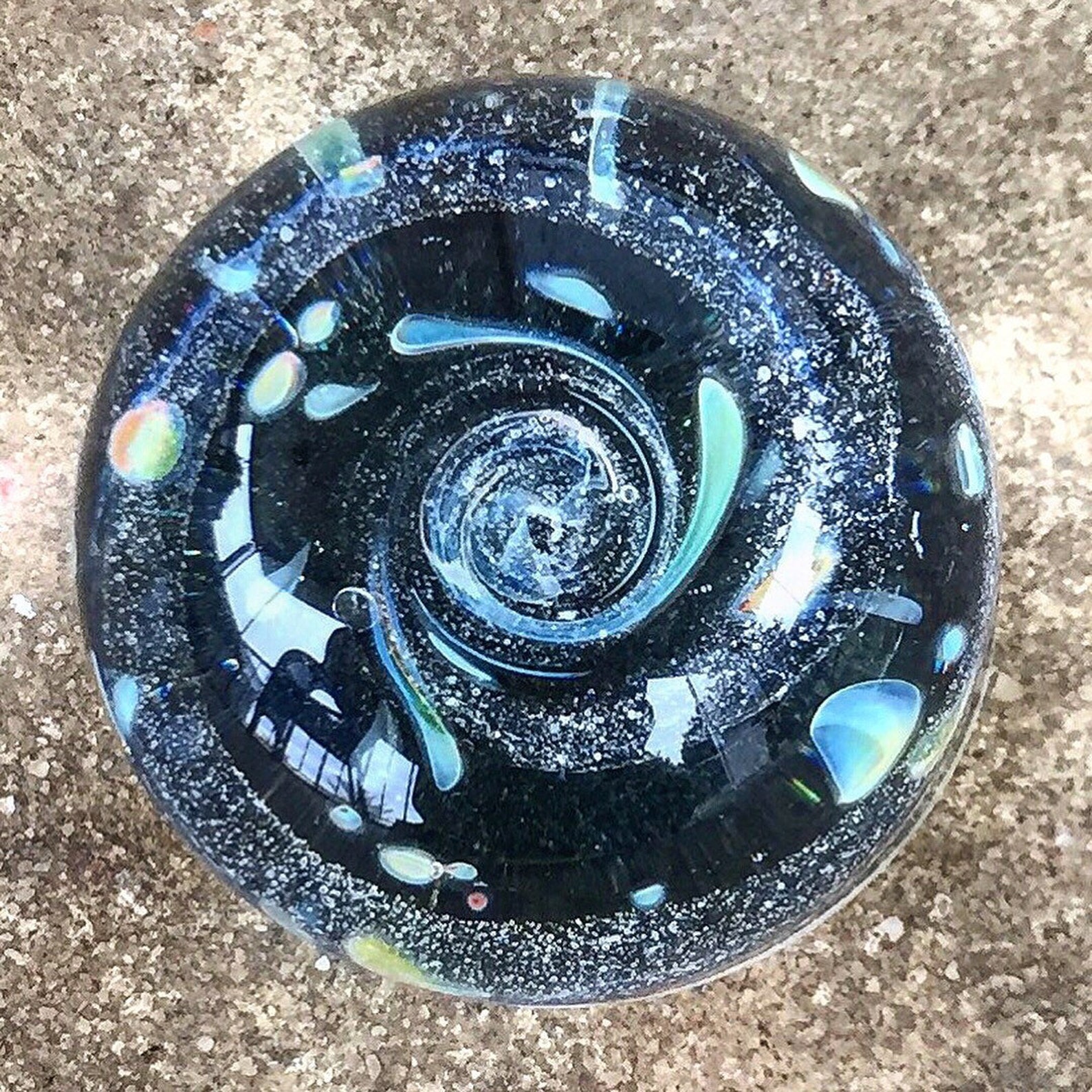 Spheres & Orbs Custom Handmade Glass Pet Ash Keepsake Tabletop Memorial ...