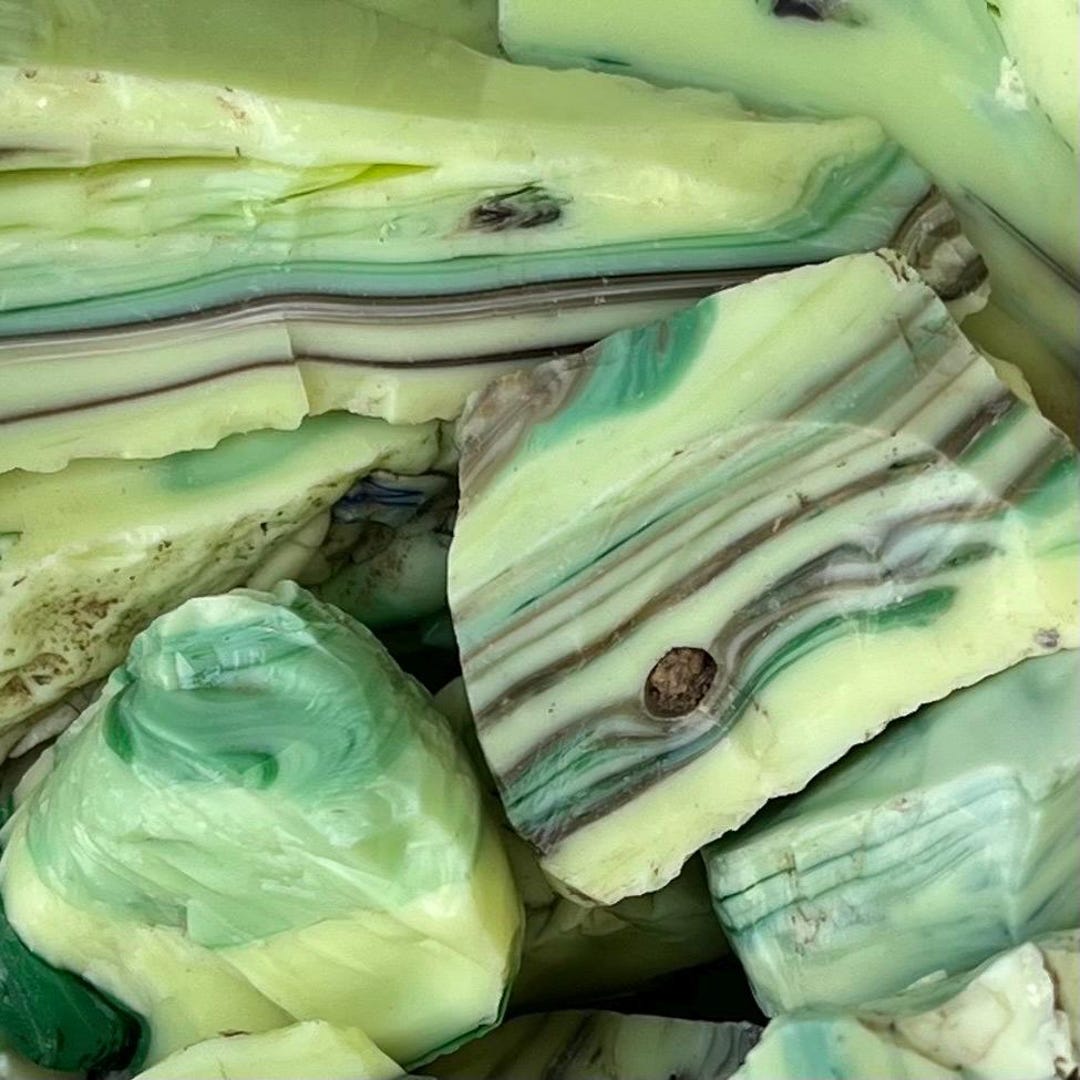 Sasquatch, Sml./med. Size Uranium Slag Glass Cullet Chunk Mix, Houze ...