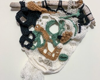 Handmade Freeform Crochet Wall Hanging! - Etsy