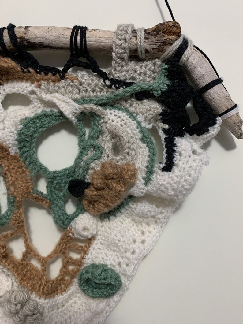 Freeform Crochet Wall Hanging - Etsy UK