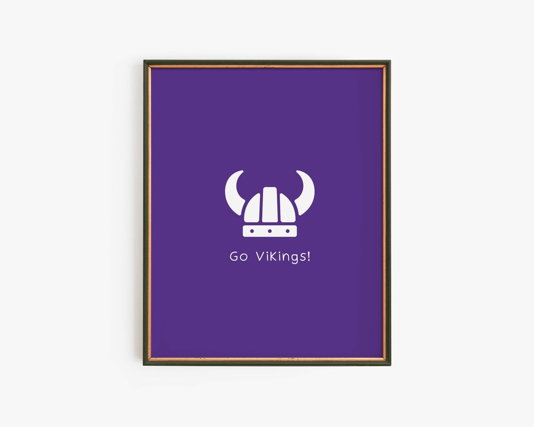 Go Vikings Nursery Print, Kids Digital Prints, Nursery Art Print ...