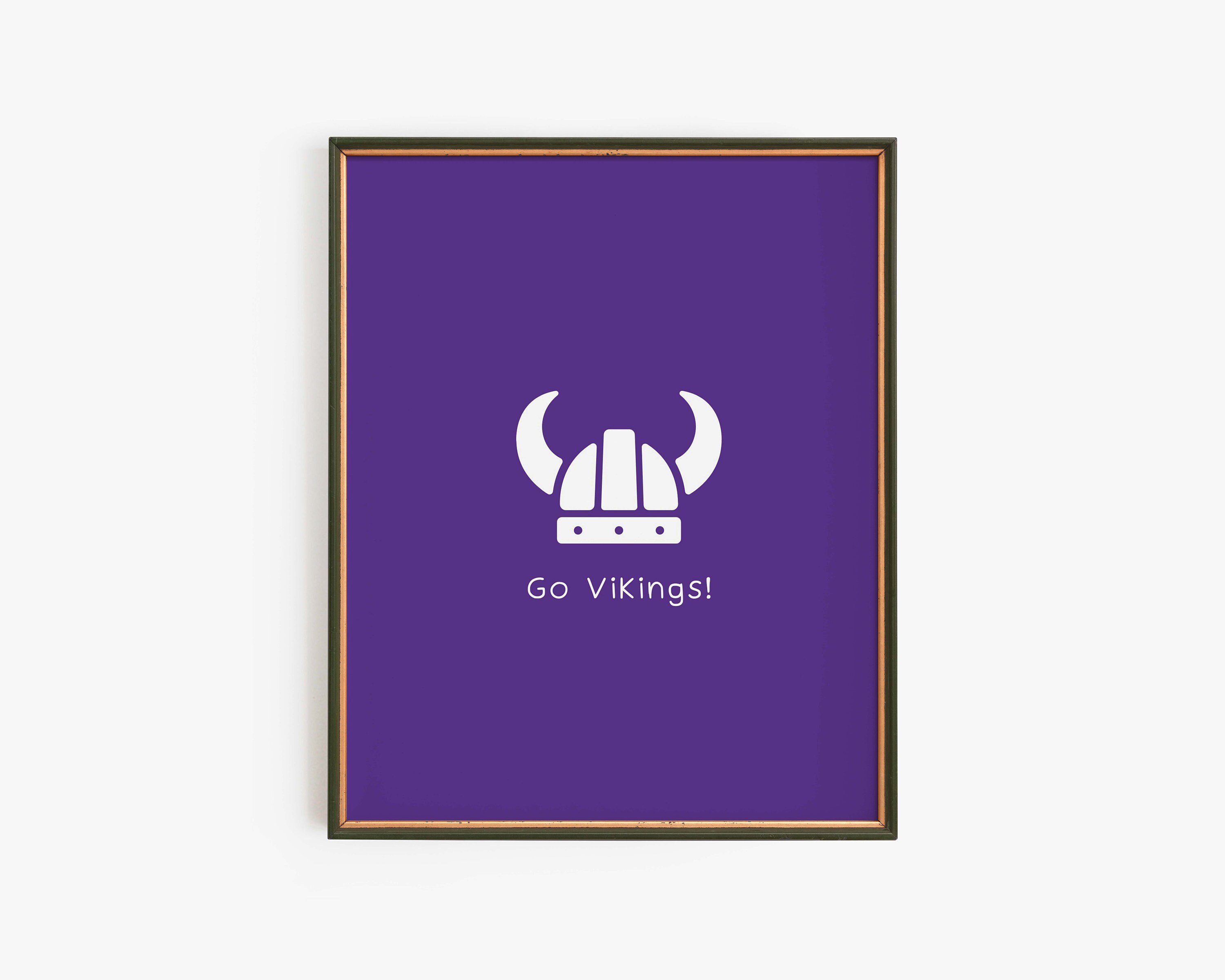 Go Vikings Nursery Print, Kids Digital Prints, Nursery Art Print ...