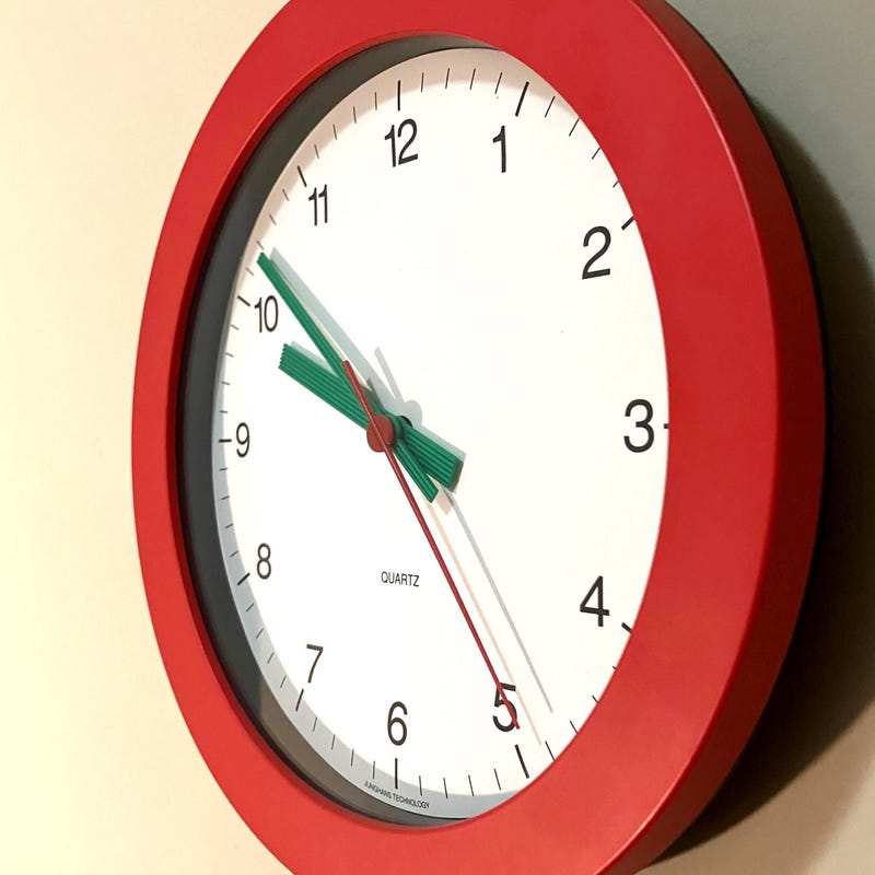 80s Wall Clock - Etsy