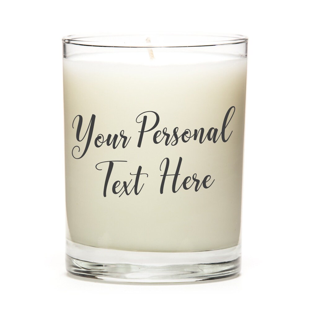 Personalized Candle Custom Candle Label Custom Gift 6 Oz Etsy