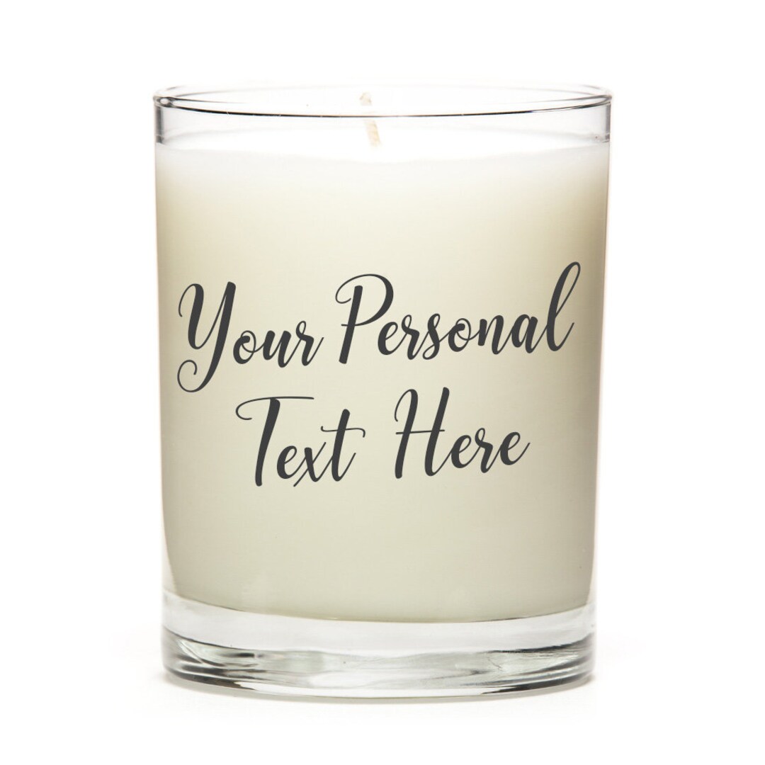 Personalized Candle, Custom Label Candle, 11 Oz Soy Wax Candle, Gift ...