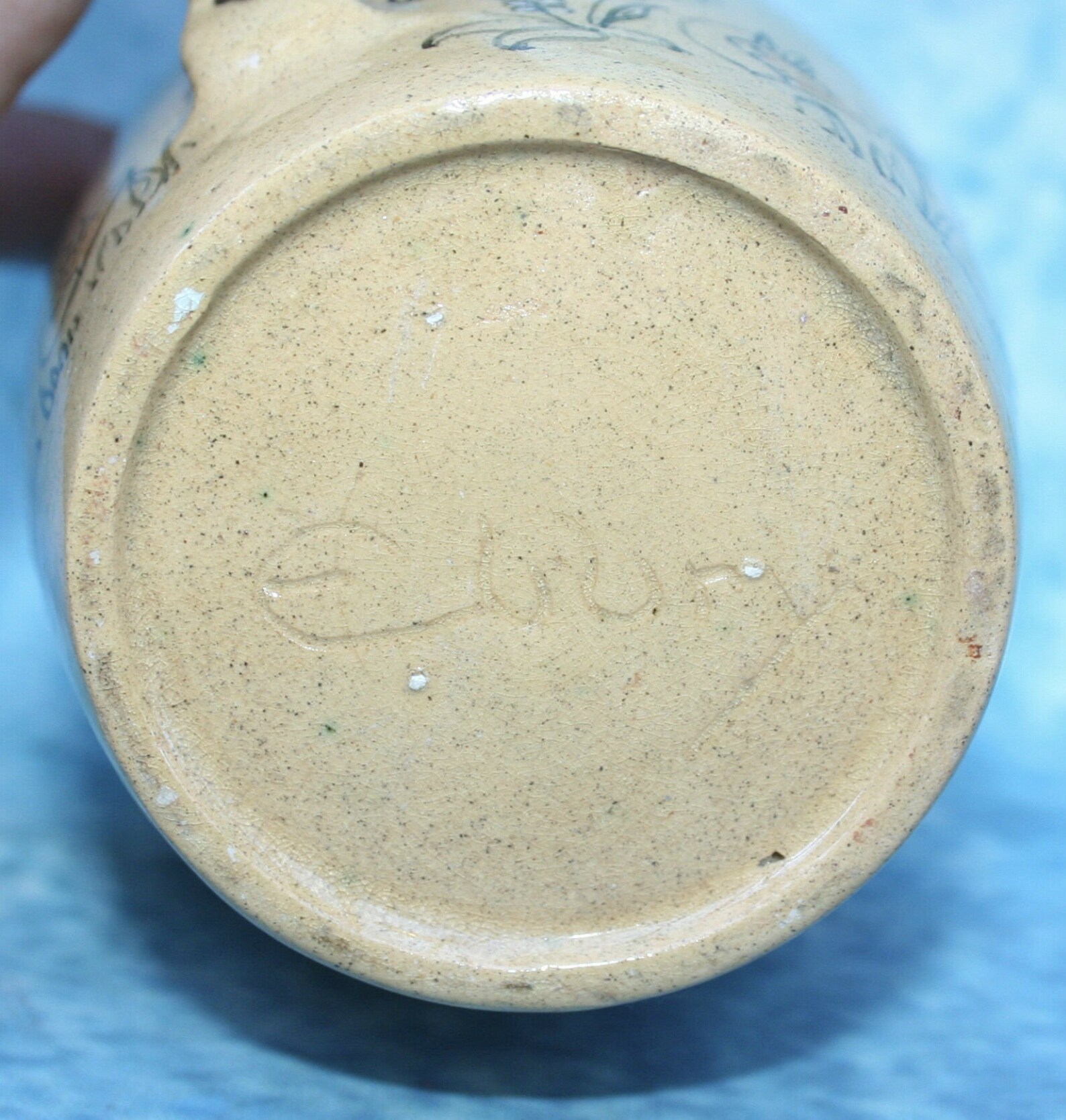 Antique Aline R Ellis Studio Pottery Scraffito Jug Signed Ebury Hunting ...