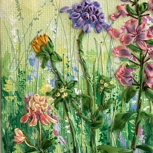Field Flowers / Silk Ribbons Embroidery - Etsy