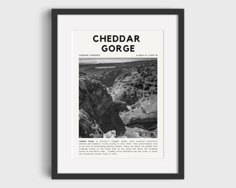 Cheddar Gorge Poster - Etsy UK