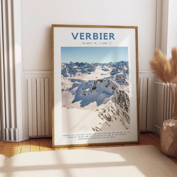 Verbier Print - Etsy UK