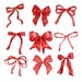 Red Bows PNG, Coquette Bows Png, Bow Collage Png, Red Ribbons Collage ...